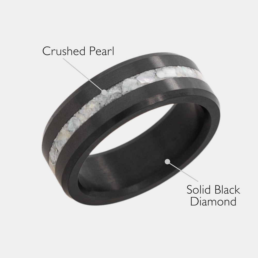 Elysium Black Diamond Rings | Solid Diamond Wedding Bands