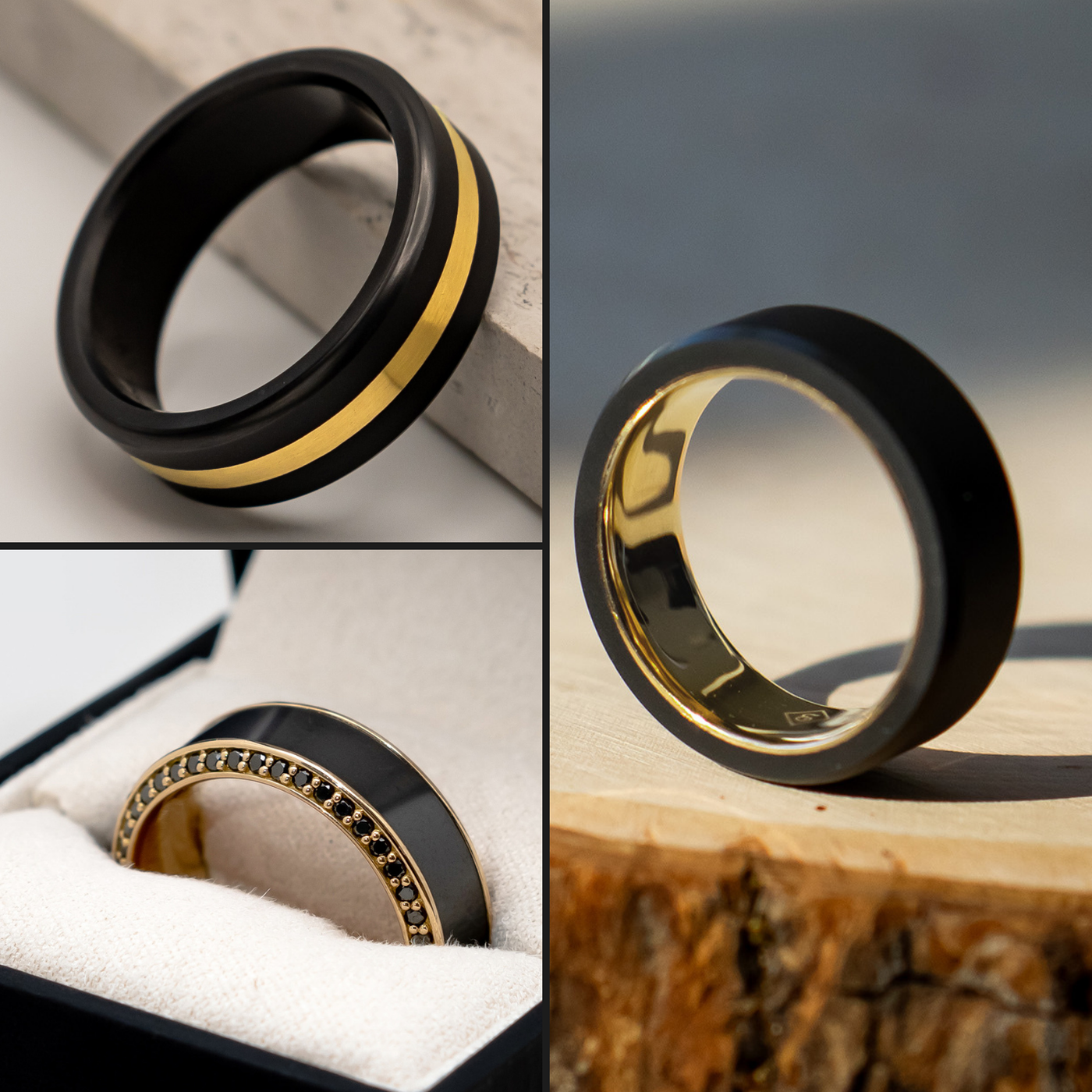Elysium Rings | Elysium Black Diamond Rings & Bands